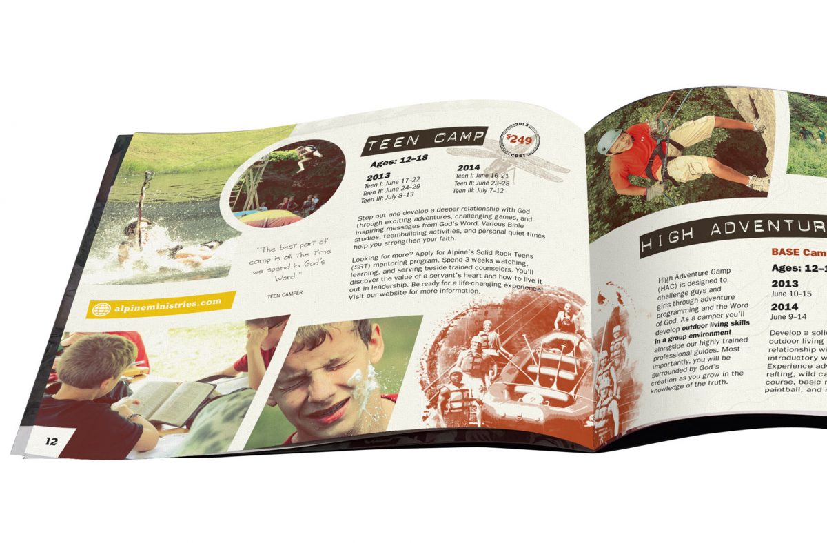 Camp Brochure and Brand Refresh for Alpine Ministries | Harvest Media